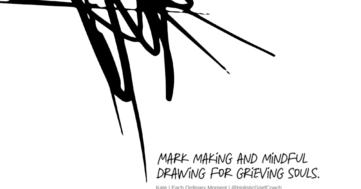 Mark making and mindful drawing for grieving souls - The Big Draw