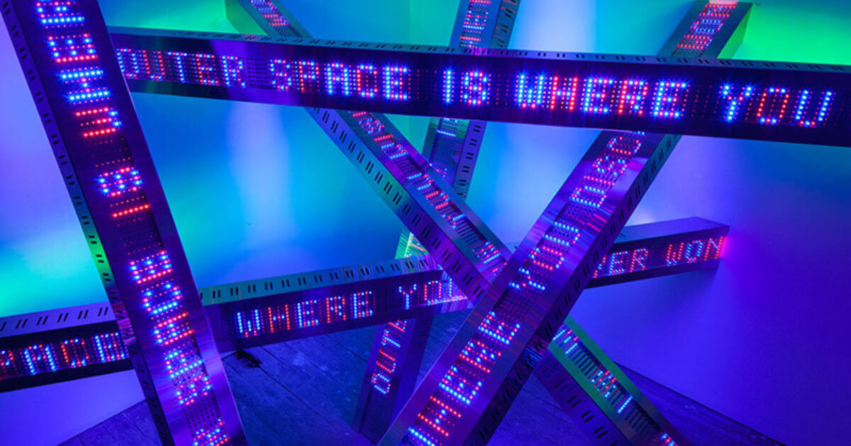 Words inspired by artist Jenny Holzer - The Big Draw