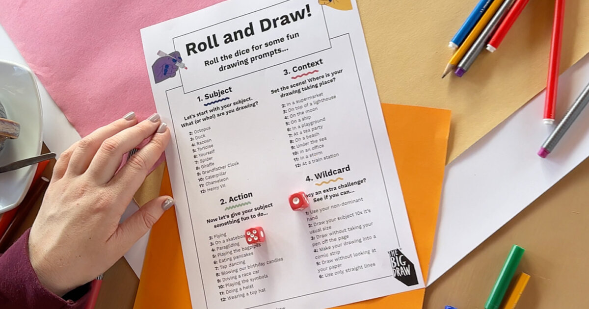 Roll the Dice: A Game to Kick-Start Your Creativity! - The Big Draw