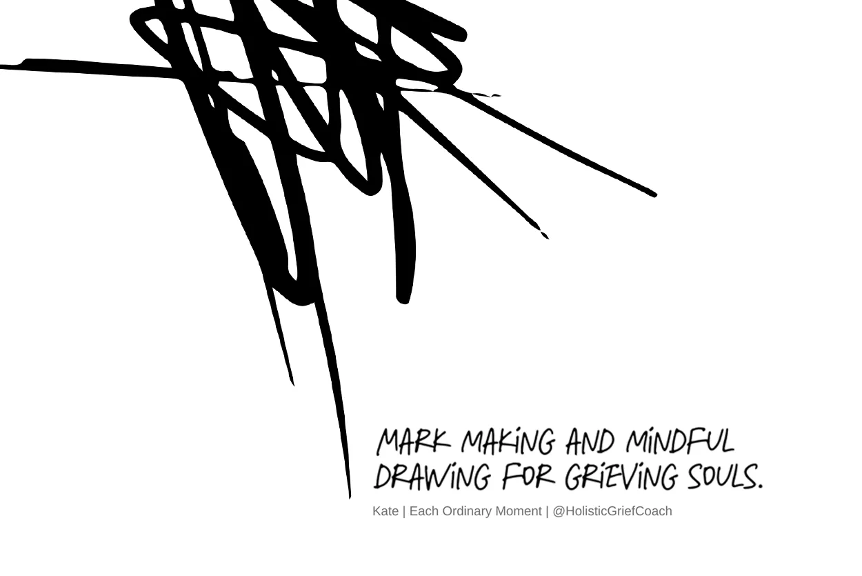 Mark making and mindful drawing for grieving souls - The Big Draw
